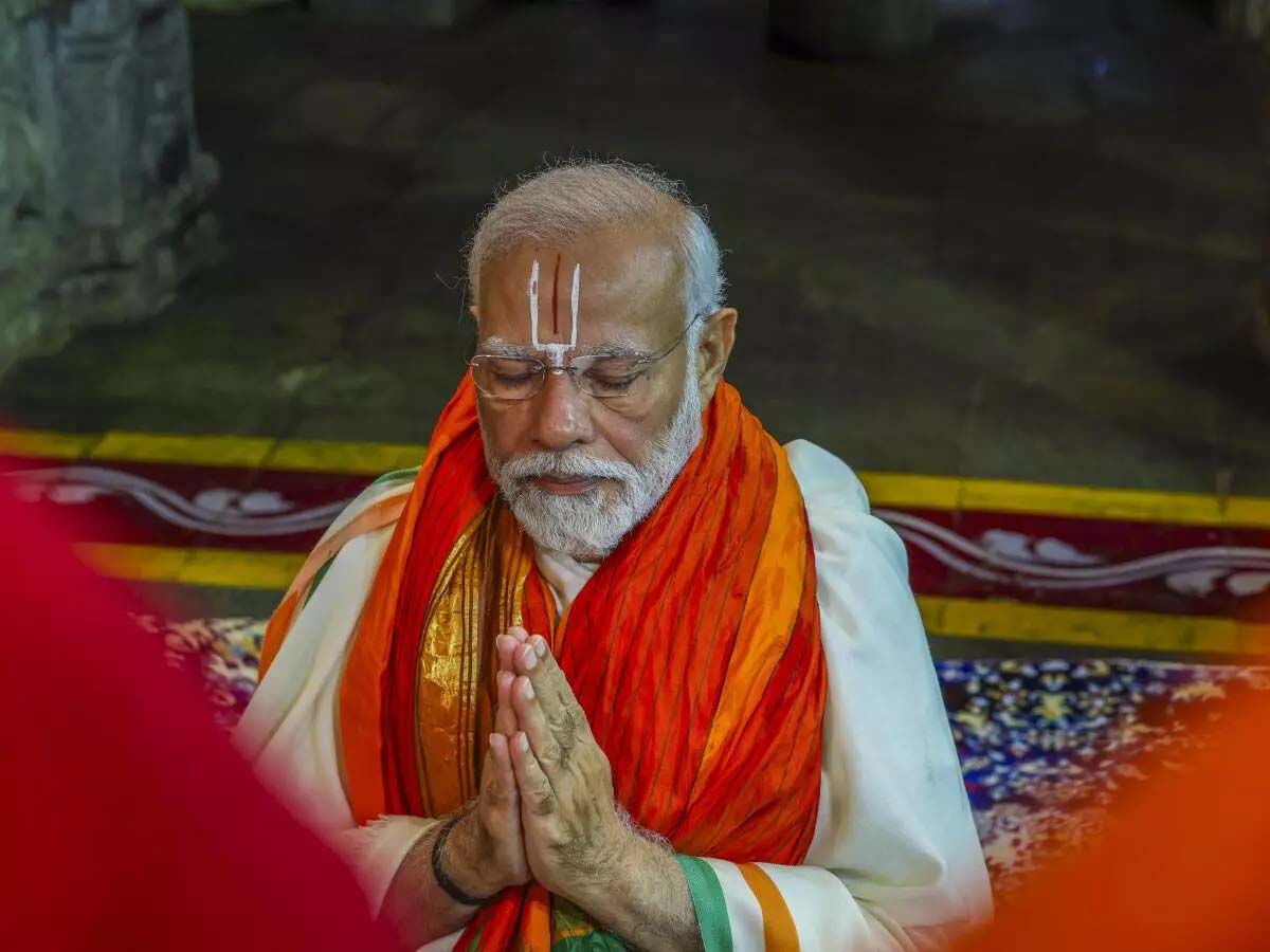PM Modi begins special religious exercise for 11 days for temple ...